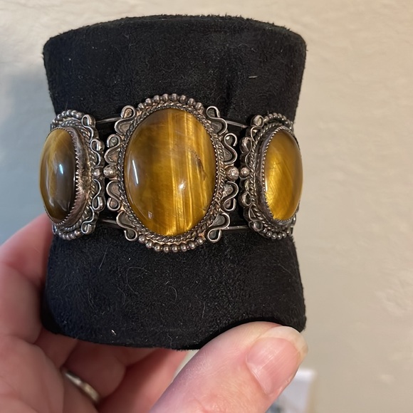 Jewelry | Native American Tigers Eye And Sterling Cuff | Poshmark
